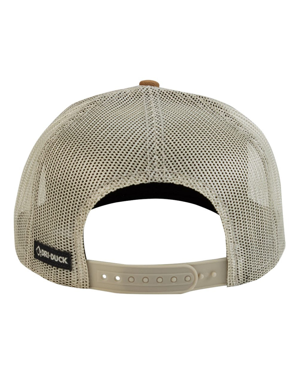 Dri Duck Ridge Trucker Hat With Free Leather Patch Included