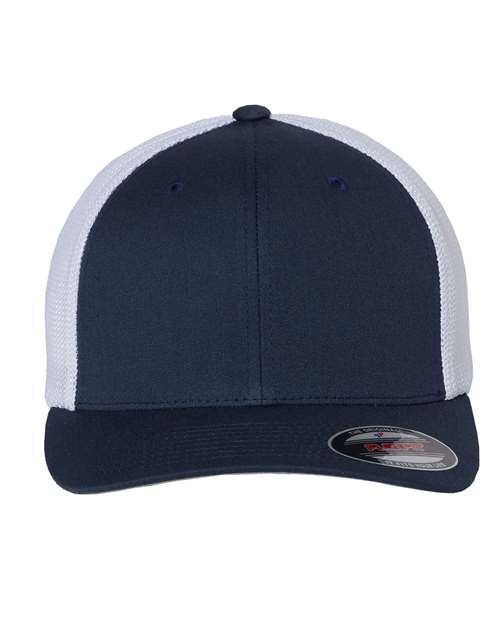 Flexfit Fitted Trucker Cap - Leather Patch Included