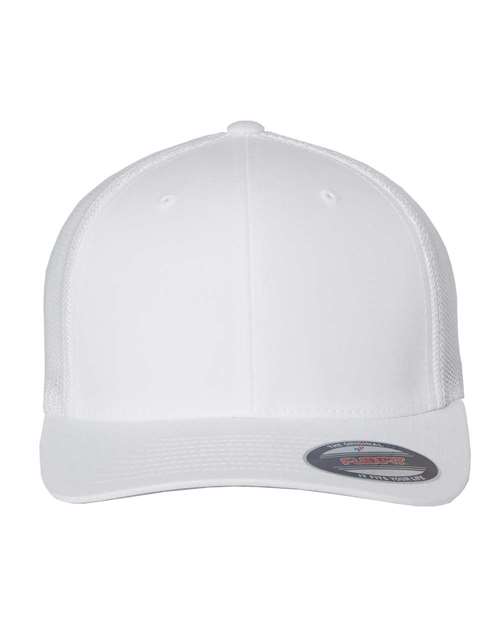 Flexfit Fitted Trucker Cap - Leather Patch Included