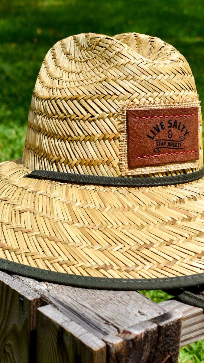 Live Salty & Stay Breezy – Custom Straw Hat Edition