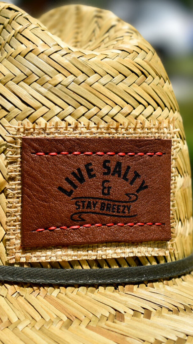 Live Salty & Stay Breezy – Custom Straw Hat Edition
