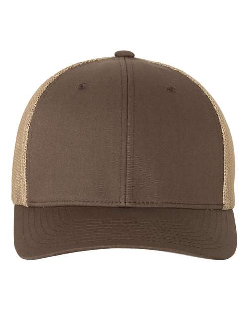Flexfit Fitted Trucker Cap - Leather Patch Included