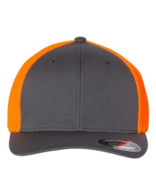 Flexfit Fitted Trucker Cap - Leather Patch Included