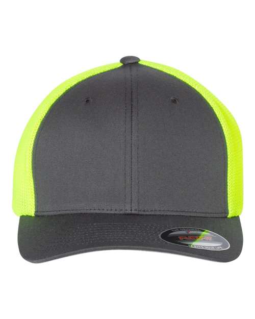 Flexfit Fitted Trucker Cap - Leather Patch Included