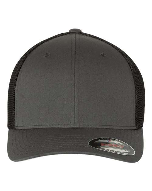 Flexfit Fitted Trucker Cap - Leather Patch Included