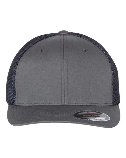 Flexfit Fitted Trucker Cap - Leather Patch Included