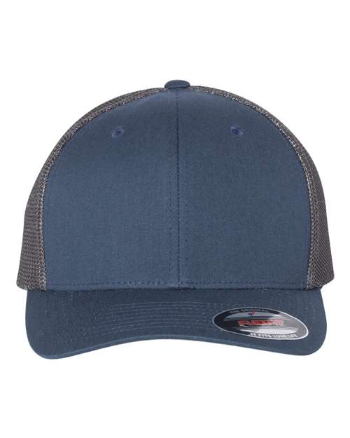 Flexfit Fitted Trucker Cap - Leather Patch Included