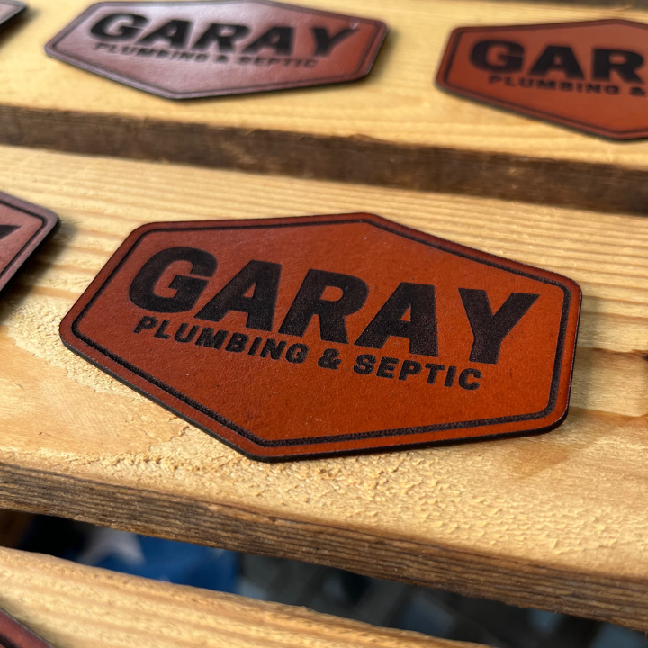 Premium Laser Engraved Leather Patches for Custom Designs - No Minimum